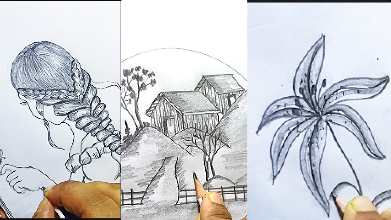 How to Draw with Pencil | Simple Art Ideas for Everyone - YouTube