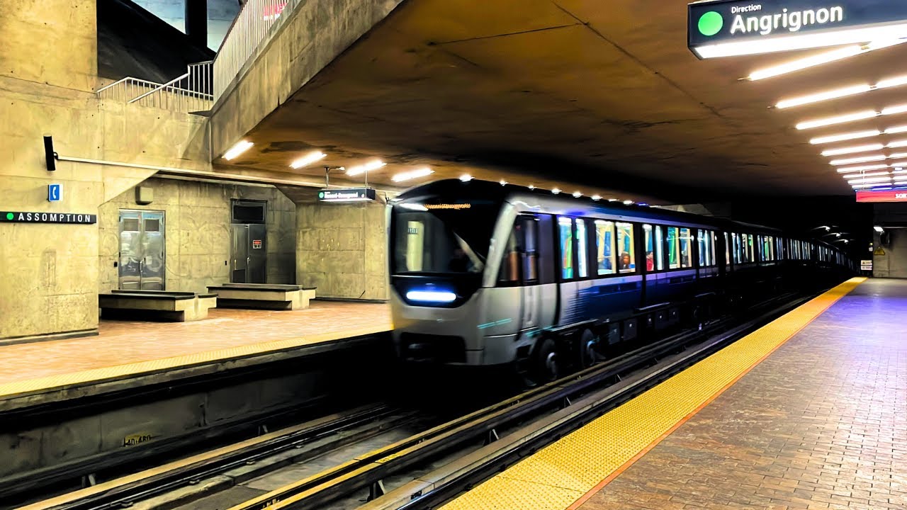 [Montreal metro] Ride from Assomption to Villa-Maria including outside ...