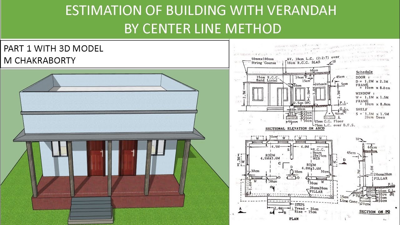 ESTIMATION OF BUILDING WITH VERANDAH BY CENTERLINE METHOD (PART 1 ...