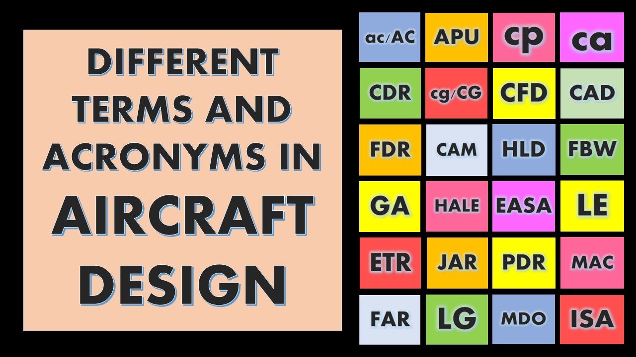 Different Terms and Acronyms in Aircraft Design l DIFFERENT TERMS AND ...