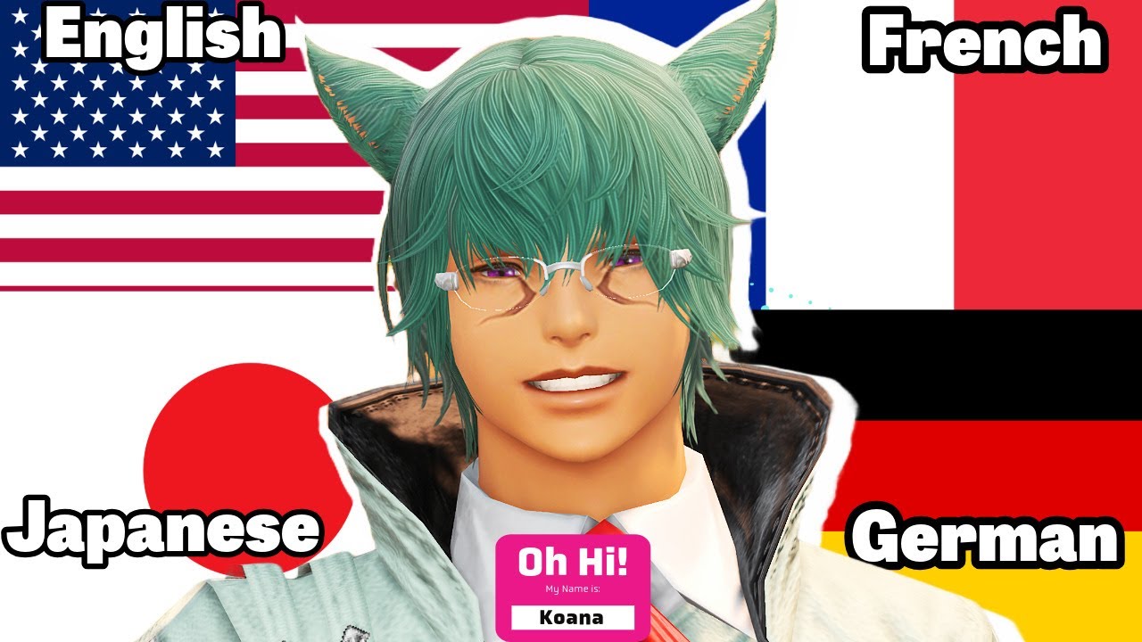 FFXIV Koana Voice - All 4 Languages [EN, JP, FN, DE] - YouTube
