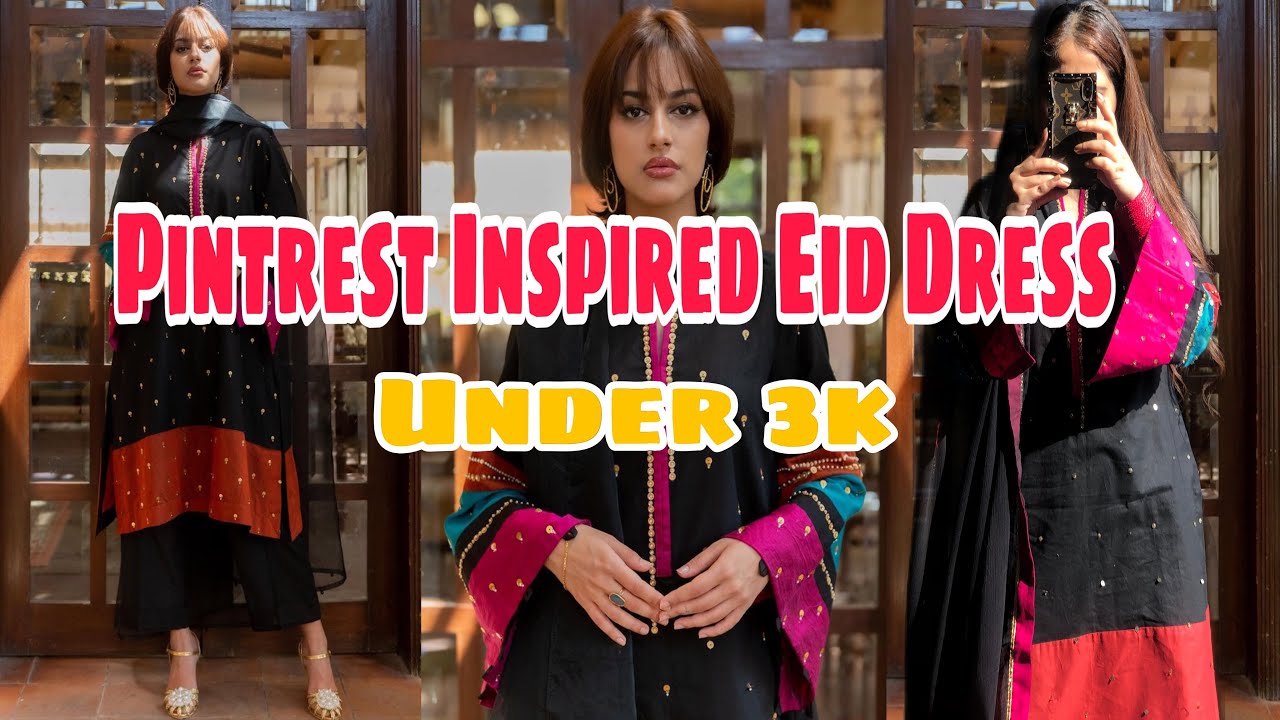 Pinterest Inspired dress for eid under 3k | Outfit from scratch - YouTube