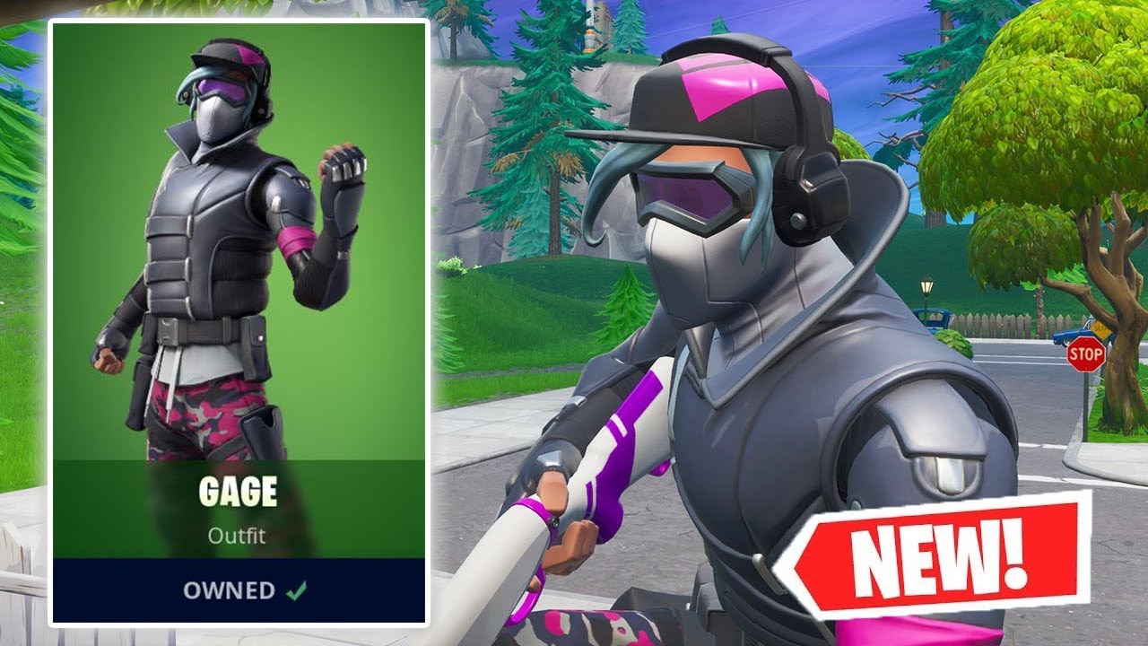NEW GAGE Skin Gameplay in Fortnite! - YouTube