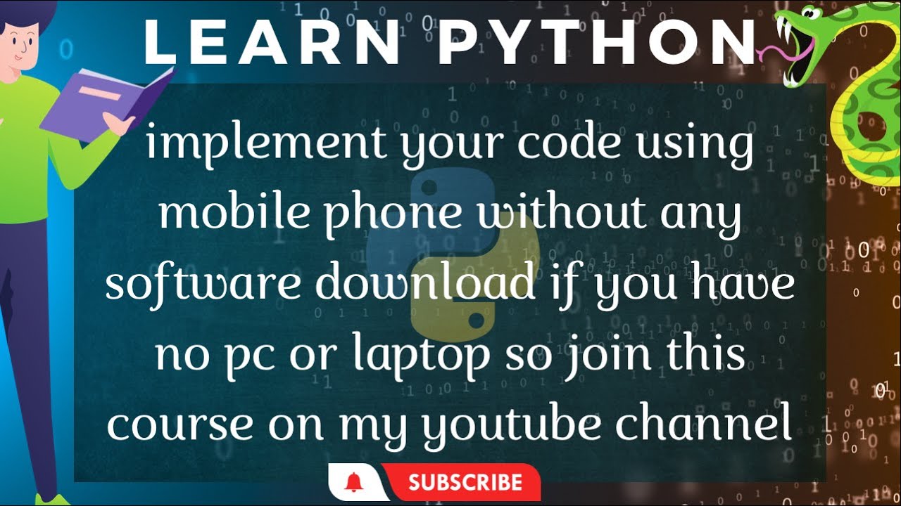 Pythons absolute for beginner |coding with mobile phone without pc or ...