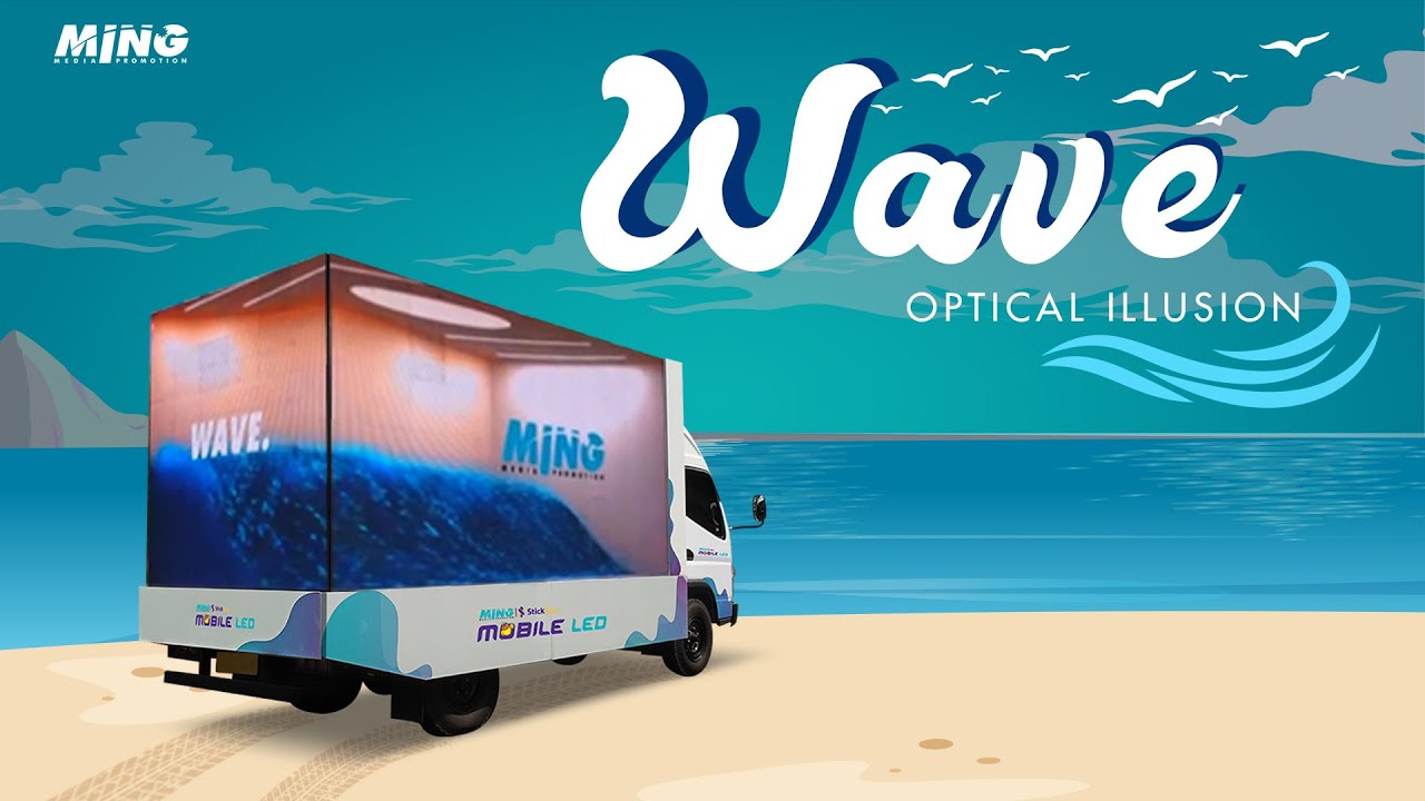 IKLAN UNIK DAN KREATIF INDONESIA I OPTICAL ILLUSION MOBILE LED - WAVE ...