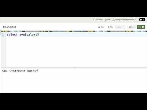 avg function in oracle sql - YouTube