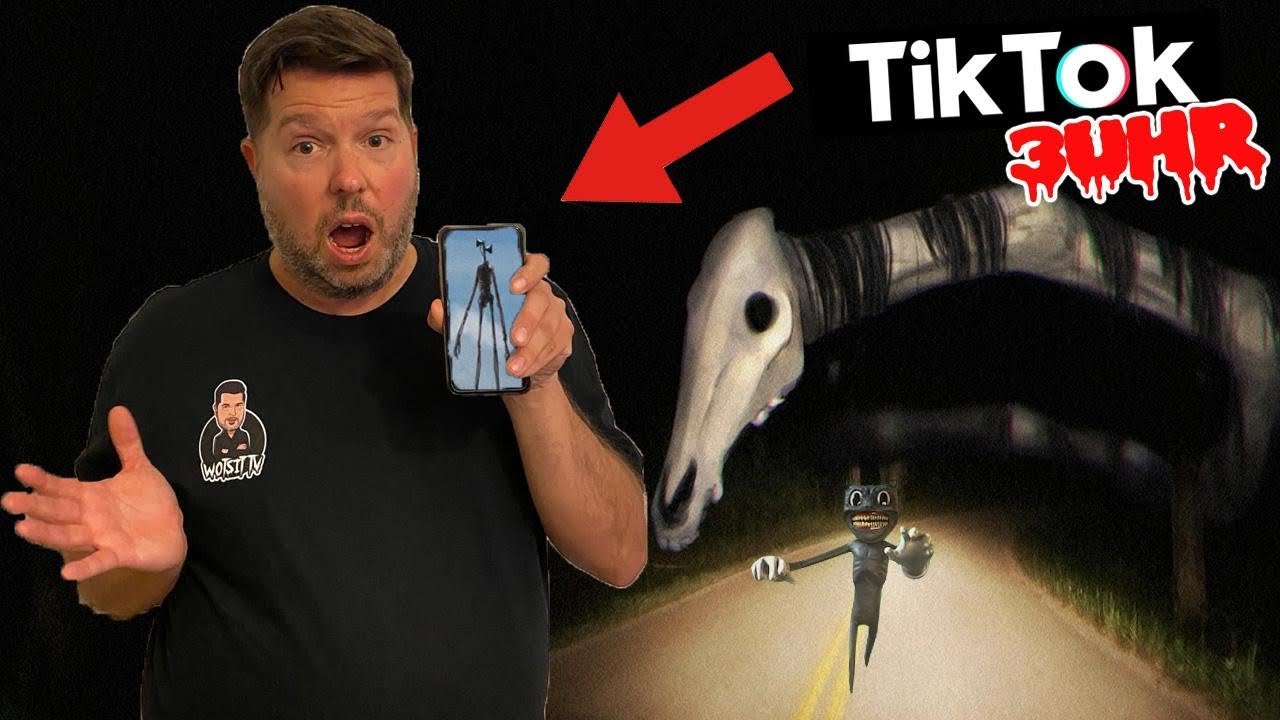 Niemals TIKTOK um 3 UHR NACHTS von SIREN HEAD, LONG HORSE, CARTOON CAT ...