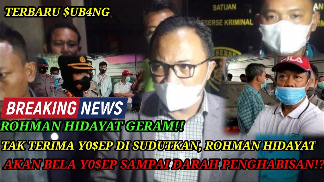 Inilah Ultim4tum Rohman Hidayat Kepada Netlzen Yang M3nyudutk4n Y0$3p ...
