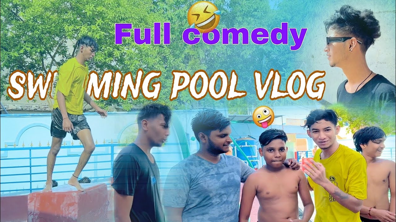 swimming pool vlog full comedy 🤣 | vamshi_jacks143 - YouTube