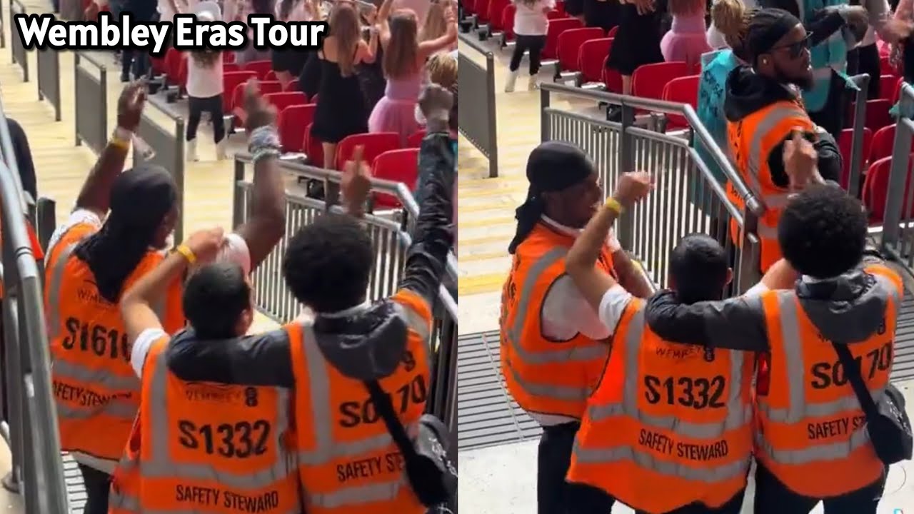 Security Guards Dancing and Vibing at TAYLOR SWIFT's Wembley Concert ...