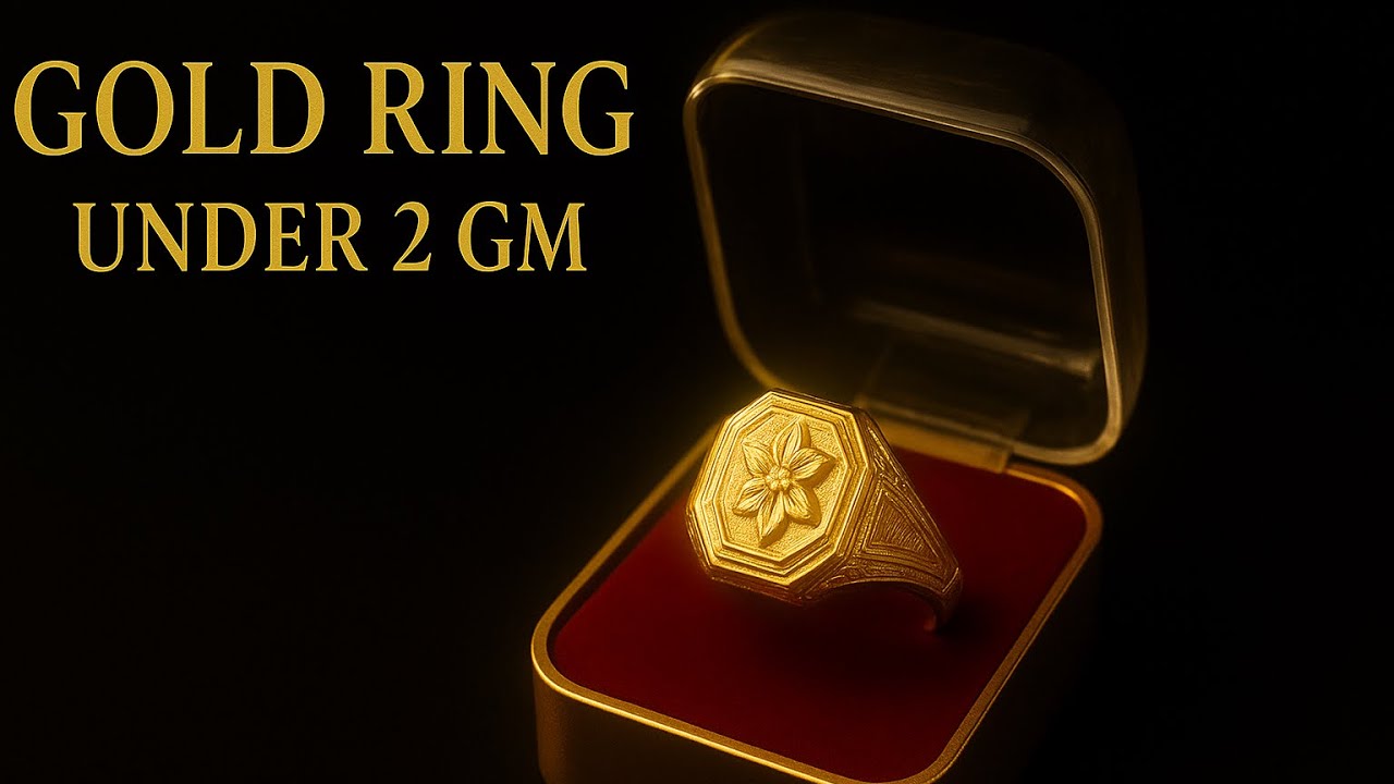 Lightweight Gold Ring Designs Under 2gm | New Trend 2025 - YouTube
