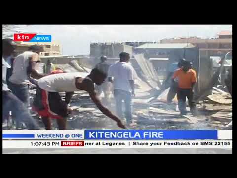 Fire razed down at least 50 houses in Kitengela estate - YouTube