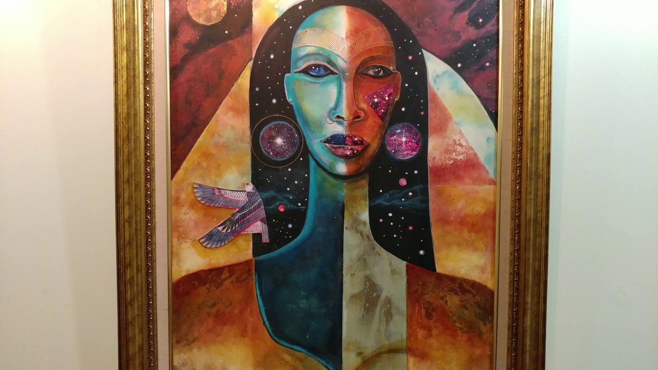 DAVID LAWRENCE PAINTING 'SHEKINAH DEVINE FEMININE' - YouTube