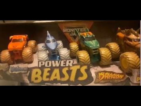 #SpinMaster #MonsterJam SPIN MASTER MONSTER JAM 4-PACK POWER BEASTS ...