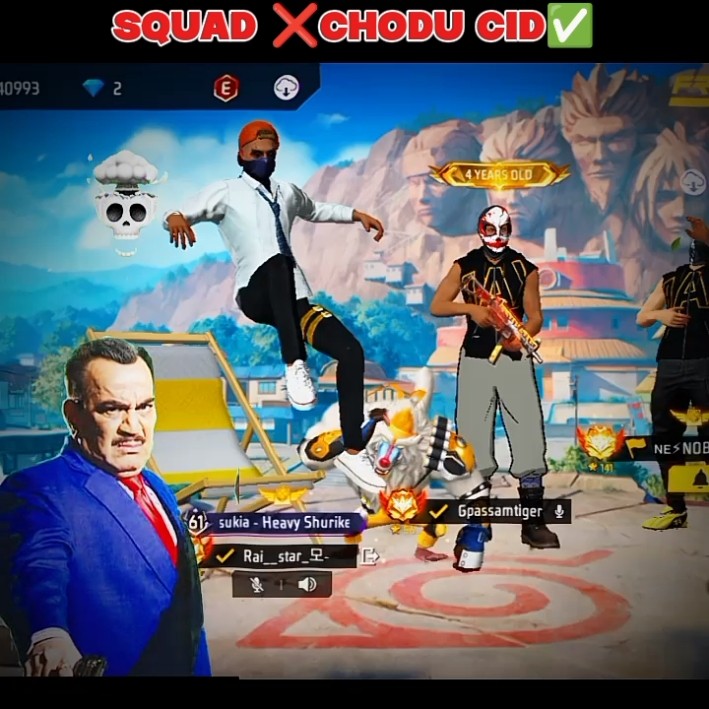 SQUAD CHODU CID #ffbackroundsong #freefire #ffbackgroundsong # ...