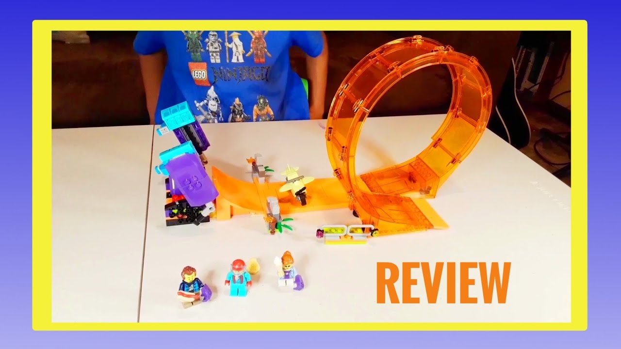 Smashing Chimpanzee Stunt Loop Review - Lego City Stuntz 60338 - YouTube