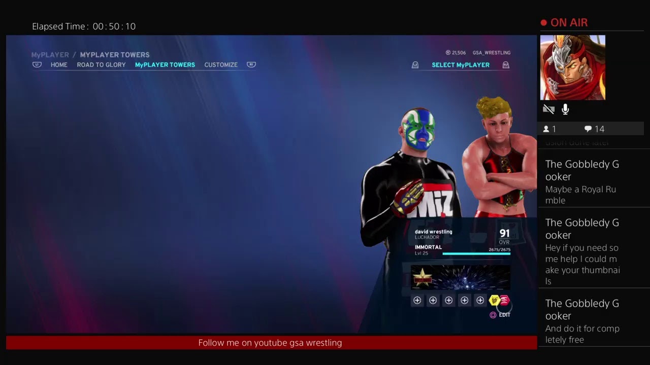 My player royal rumble match and royal rumble predicting - YouTube