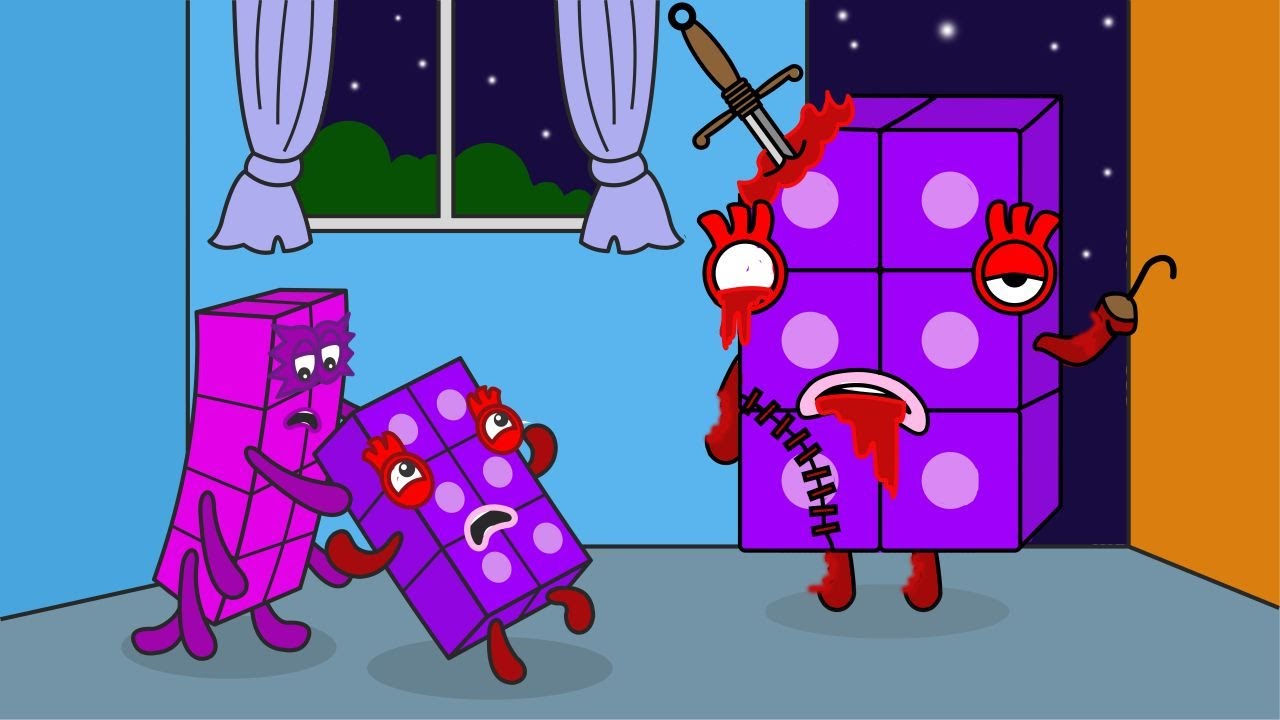 Oh no! Numberblocks 6 fainted when he saw creepy zombie 6 ...