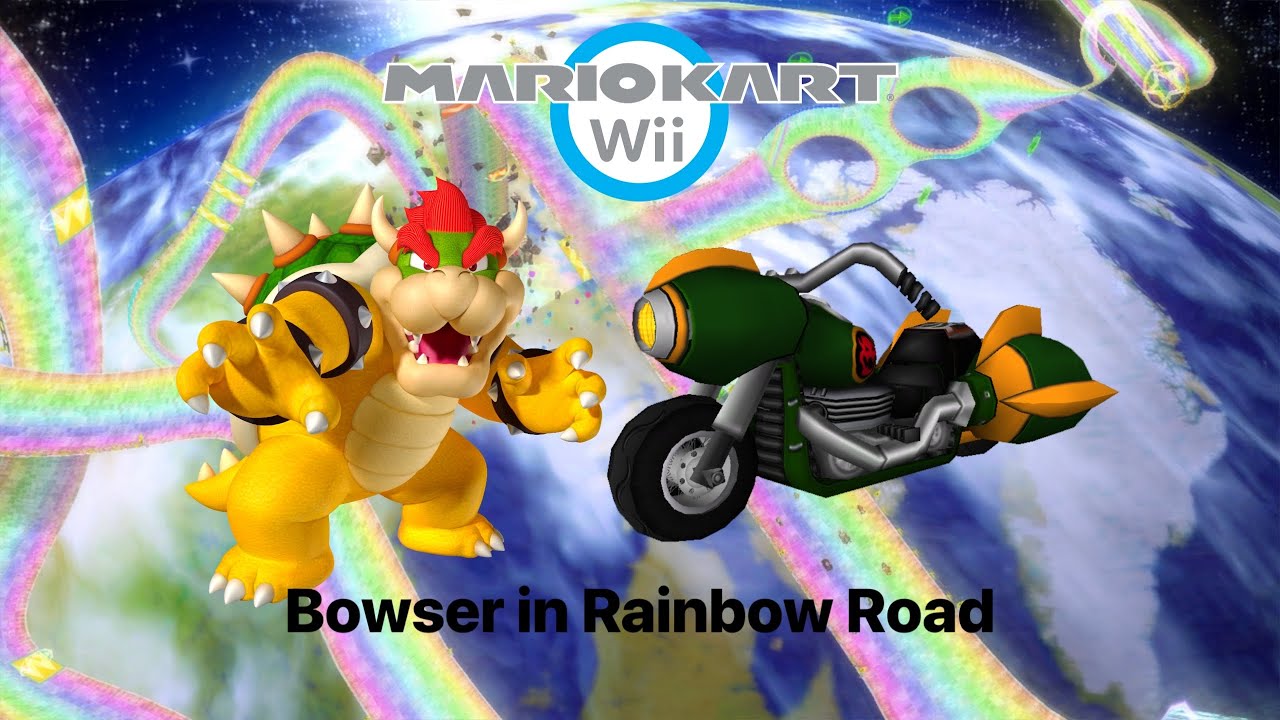 Mario Kart Wii Rainbow Road (Bowser - Phantom) - YouTube