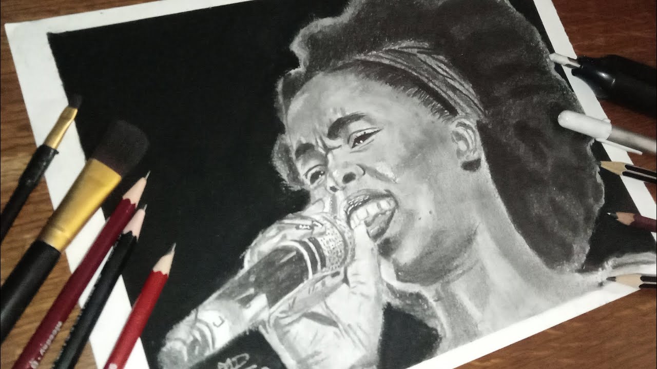 Pencil Drawing • Remembering Zahara 🕊️🖤 - YouTube
