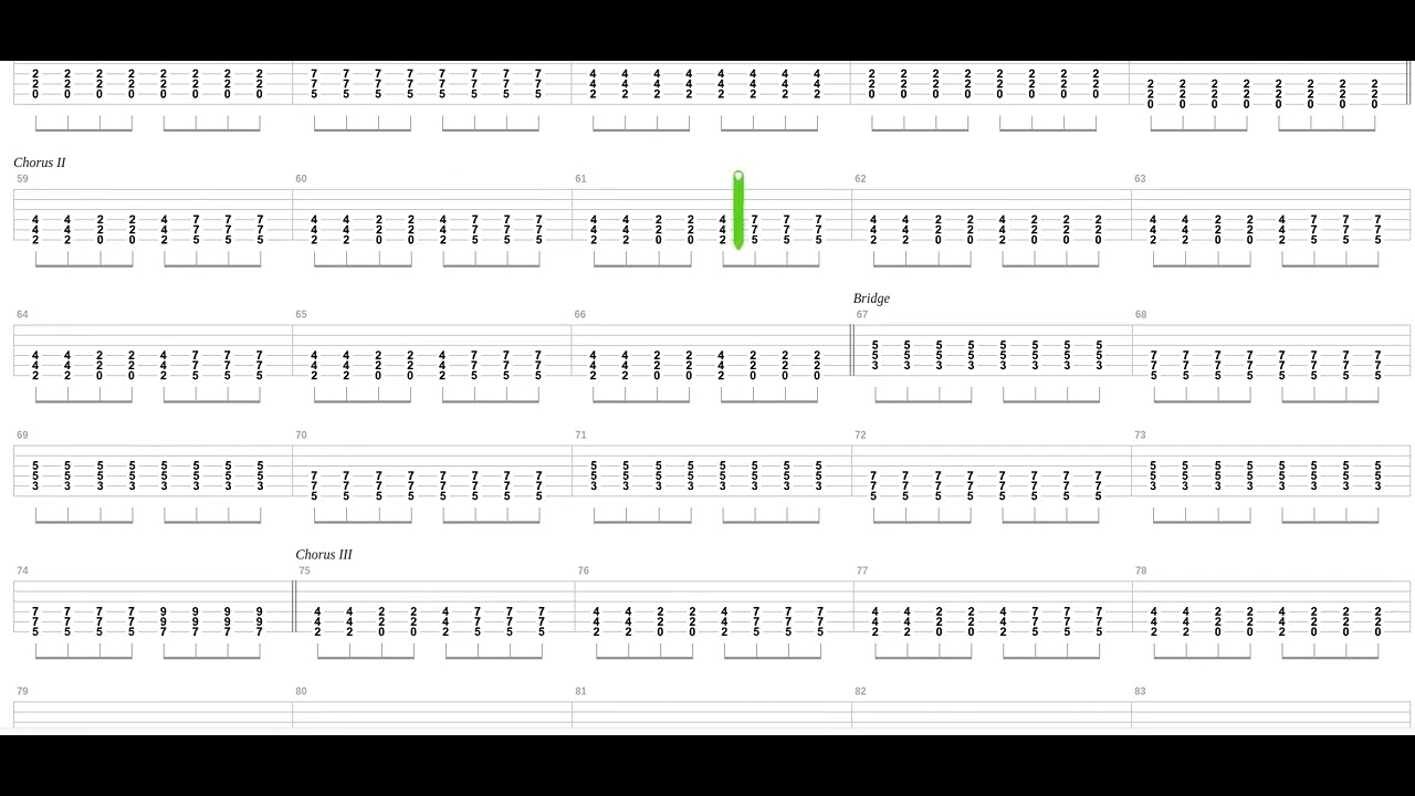The Fight Song Tab by Marilyn Manson + Guitar only + Guitar tab - YouTube
