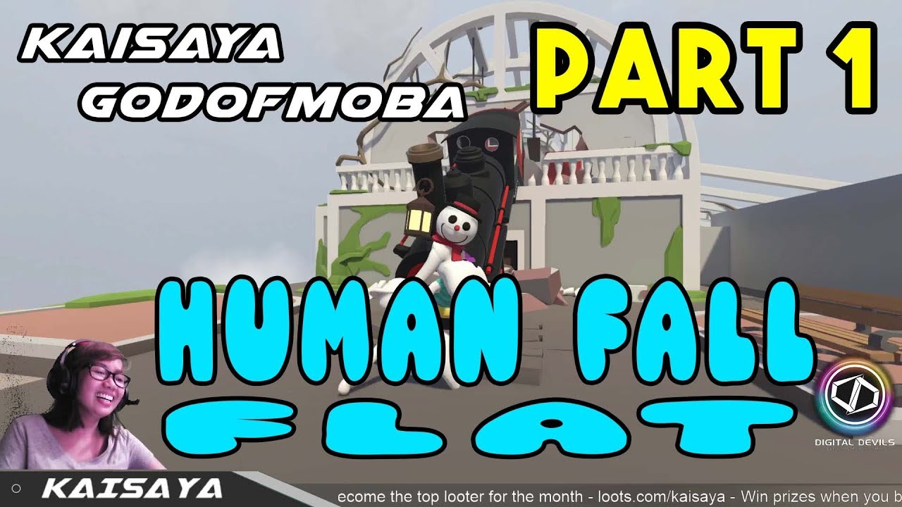 Kaisaya & GodOfMoba plays HUMAN FALL FLAT - Funny Game! - Part 1 - YouTube