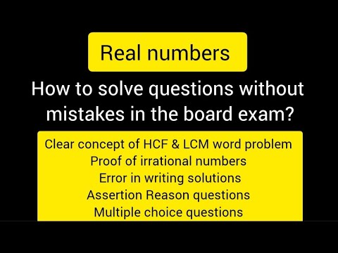 Class 10 Maths Exam Tips for Mistake-Free Solutions | Ch-1 how to solve ...