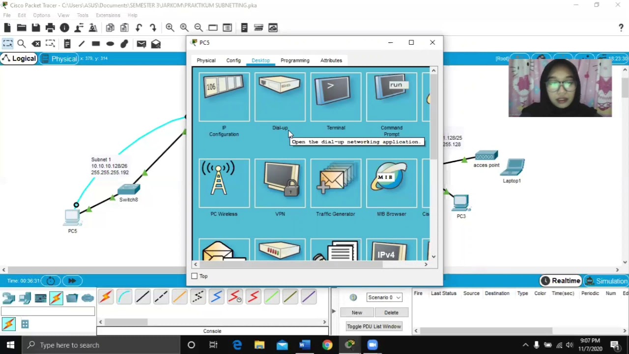 Video UTS PRAKTIKUM SUBNETTING - Cisco Packet Tracer - YouTube