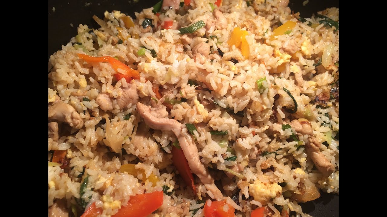 A Very Easy to Make Chicken Fried Rice - by Genie Mum - YouTube