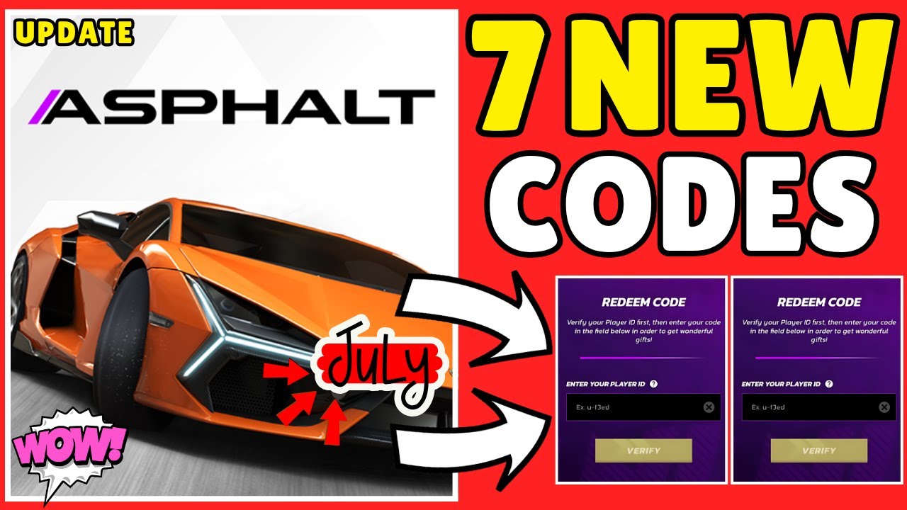 ⚠️ 19-JULY CODES ⚠️ ASPHALT LEGENDS UNITE REDEEM CODES 2025 || ASPHALT ...