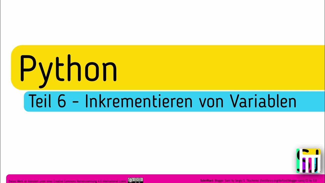 Python - Teil 6 - Inkrementieren von Variablen - YouTube