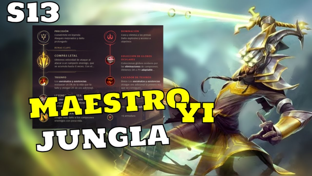Mejores runas y objetos de Maestro Yi en 13.18 de League Of Legends ...