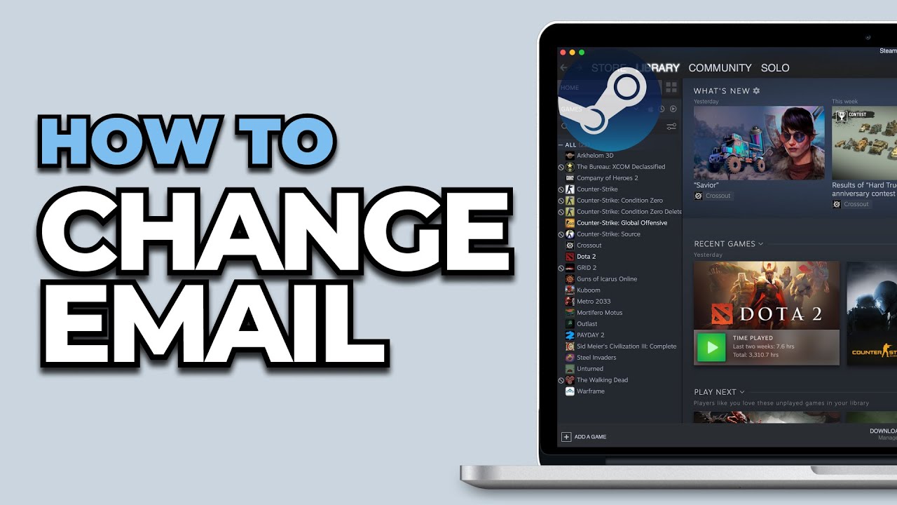 How To Change Your Email on Steam - YouTube