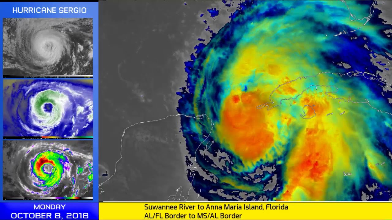 Update on Hurricane Michael, Cyclone Luban - 2pm EDT Oct 8, 2018 - YouTube