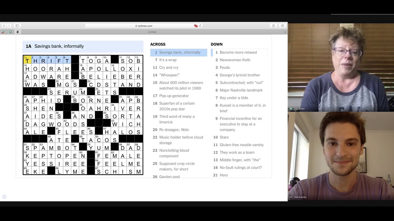 It's Thursday! Join Deb Amlen and Sam Ezersky as they tackle Simeon ...