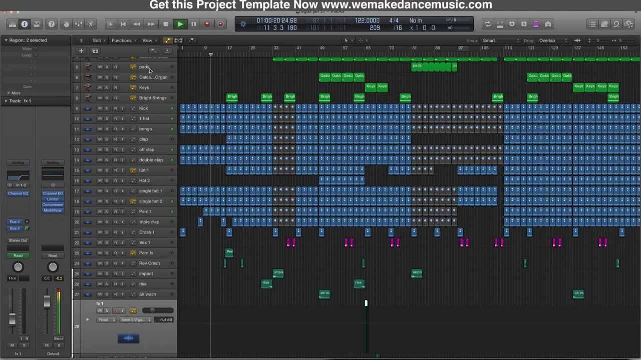 Logic Pro X Midi Construction Template - You Dont Know (Deep House ...