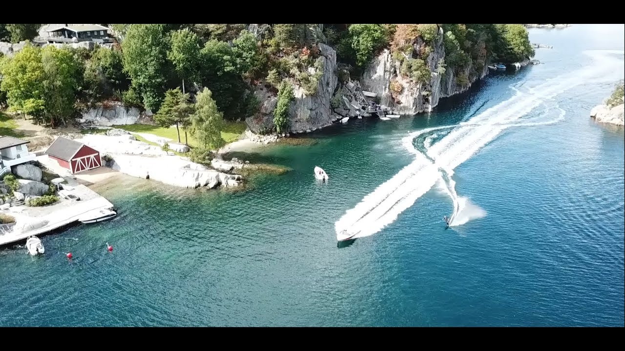 Amazing slalom waterskiing in the Norwegian fjords! 😎 - YouTube