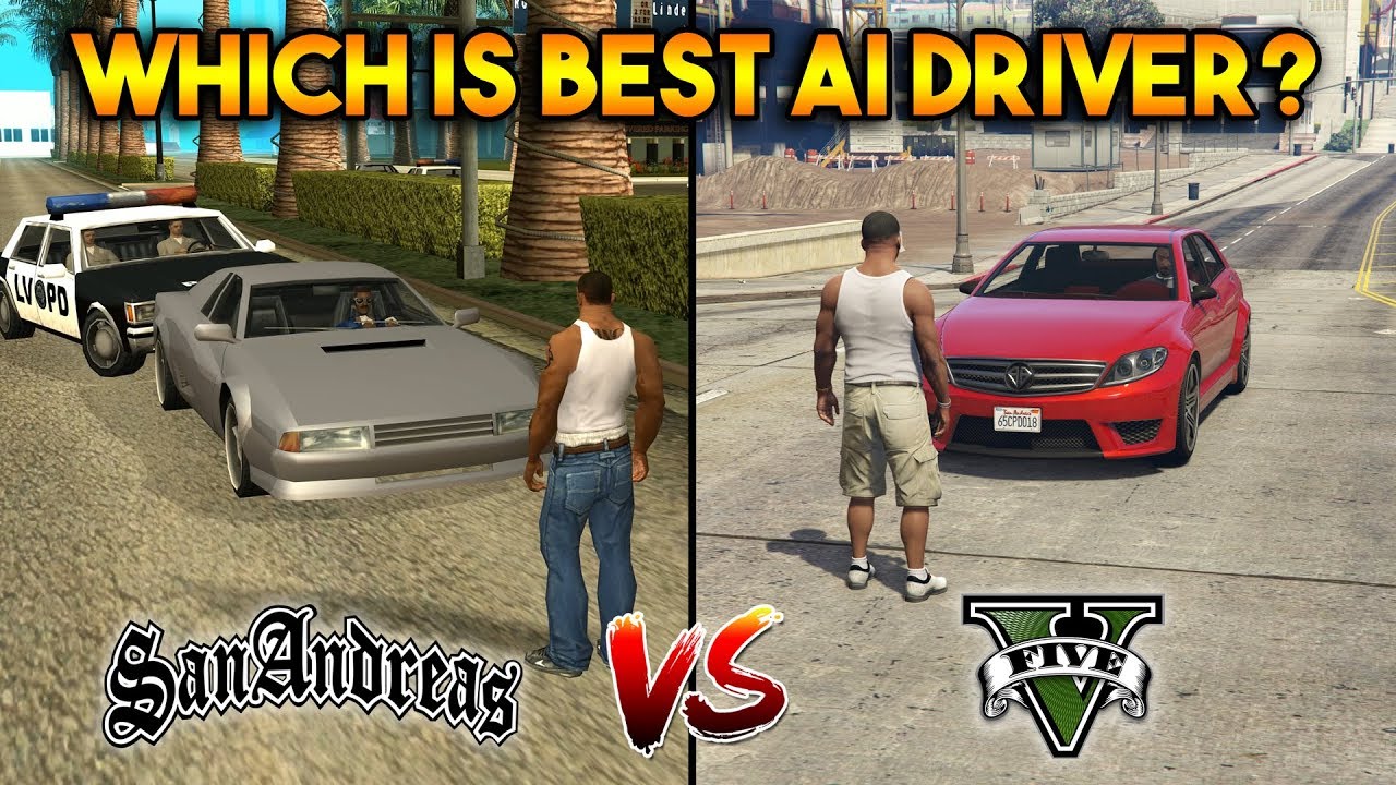 GTA 5 AI DRIVERS VS GTA SAN ANDREAS AI DRIVERS : WHICH IS BEST? - YouTube