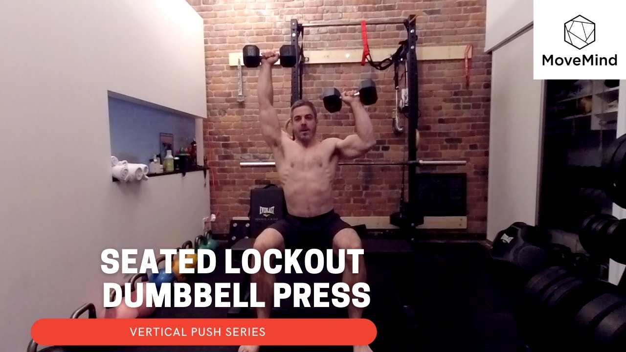Seated Dumbbell Overhead Lockout Press - YouTube