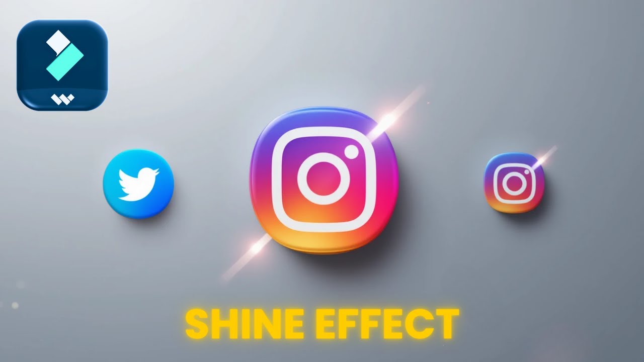 How to Make Icon Shine Effect in Filmora 14 | Easy Glow Effect Tutorial ...
