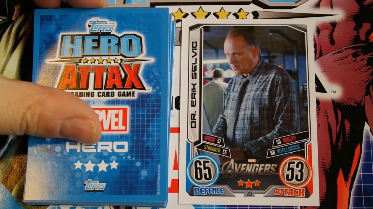 Hero Attax Marvel Serie 2 Booster Unboxing #1 - YouTube
