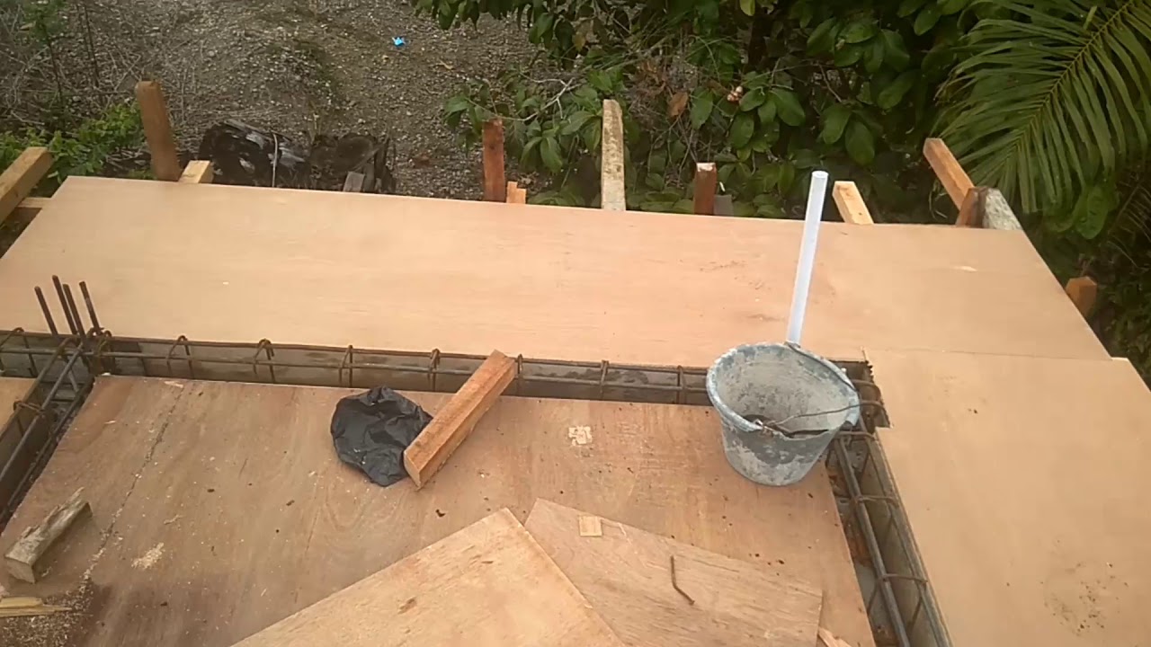 Cara paling mudah membuat dak cor beton - YouTube