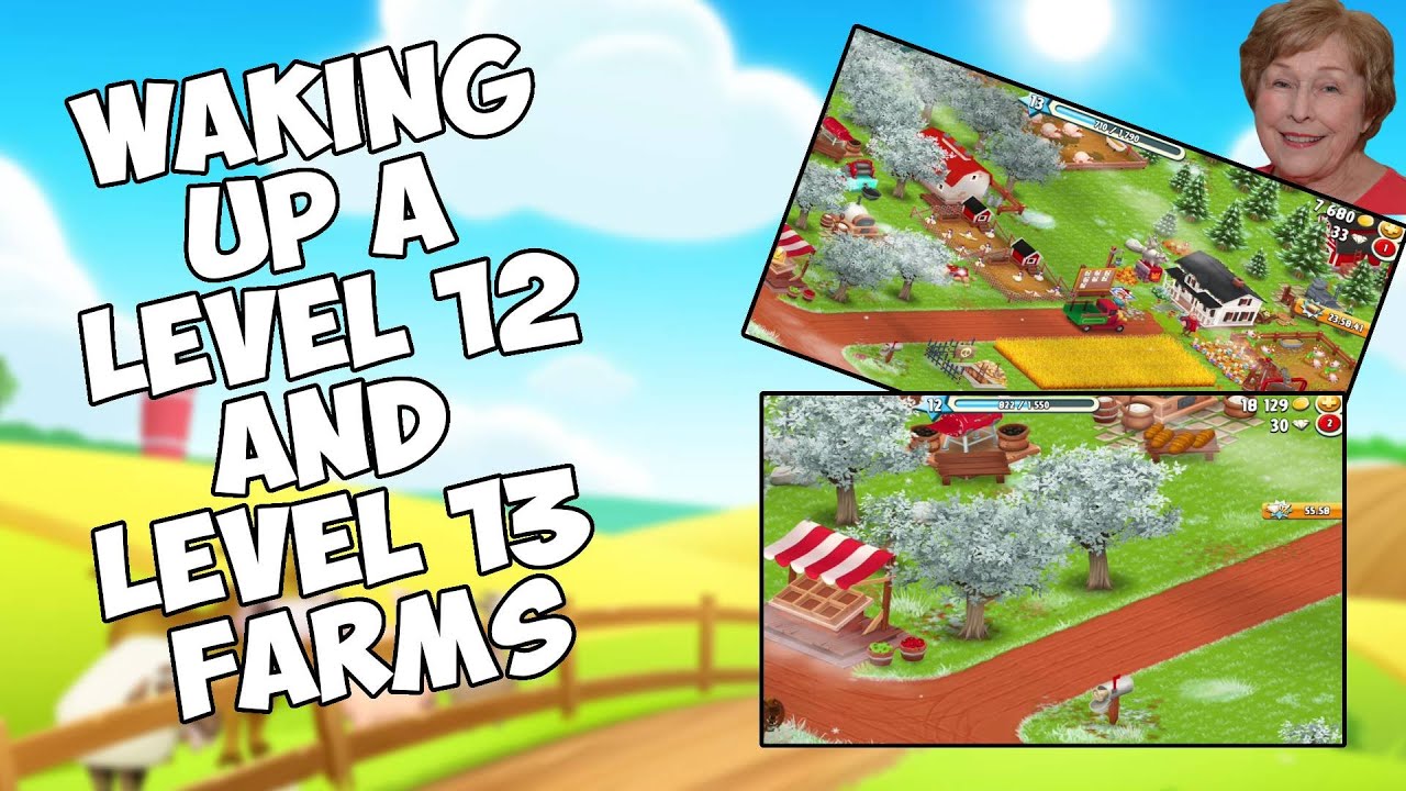 #hayday - Waking up level 12 and 13 farms, focus building coins - YouTube