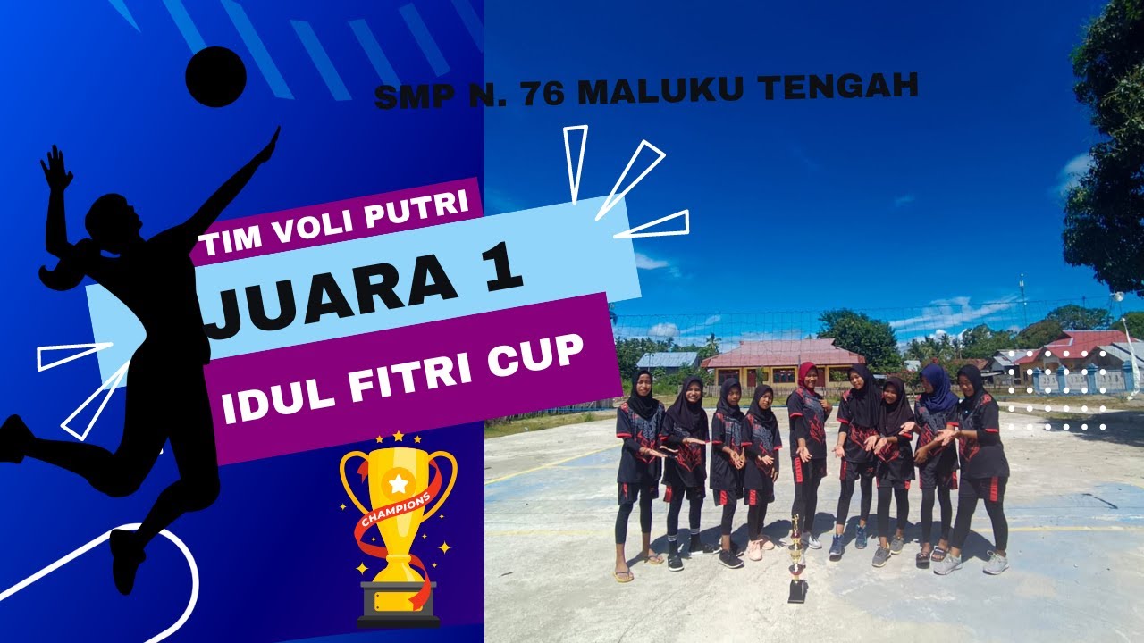 FINAL #voliputri Idul Fitri Cup #2023 SMP N 76 MALTENG VS RT. 04 - YouTube
