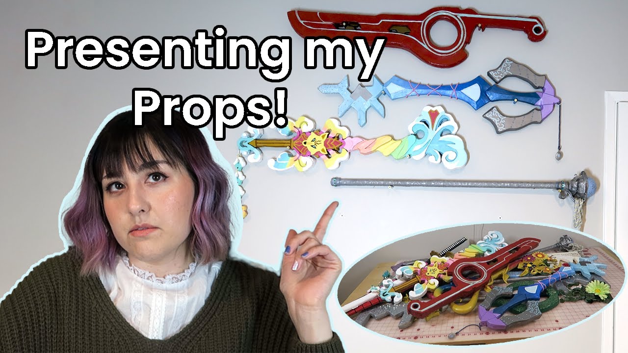 Presenting my Props! || Mounting and Chatting about my Cosplay Props ...