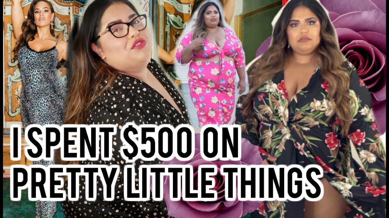 I SPENT $500 ON PRETTY LITTLE THINGS | PLUS SIZE TRY ON HAUL| - YouTube