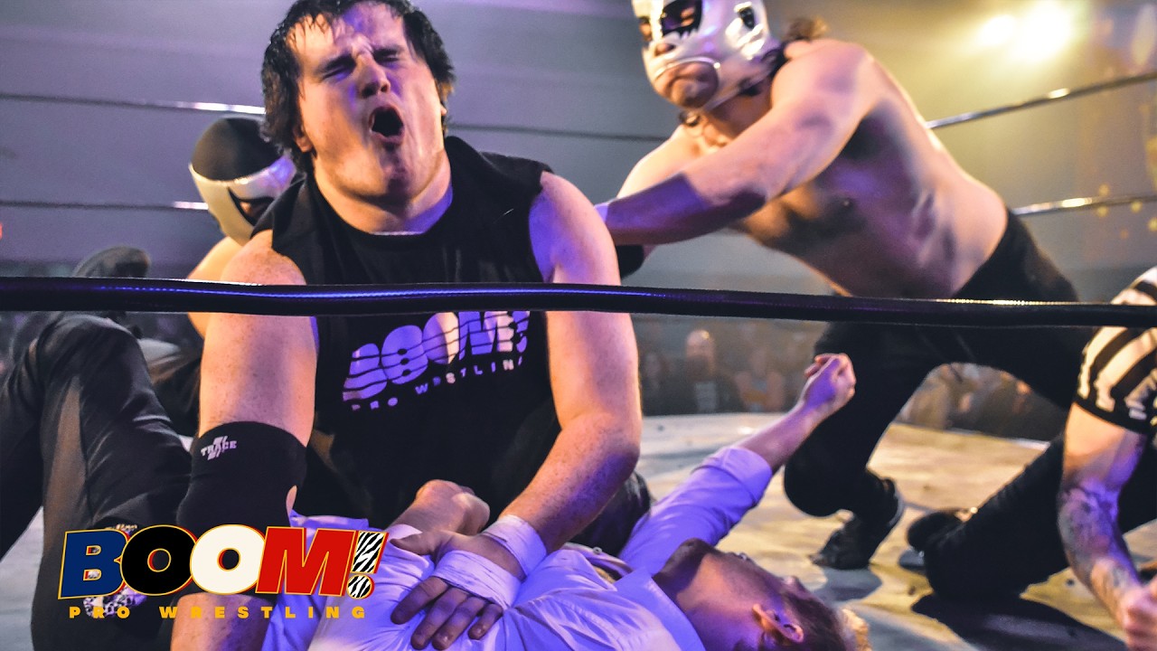 Elliot Tyler vs Kyle Fines & Co. 💥 BOOM! Pro Wrestling - YouTube