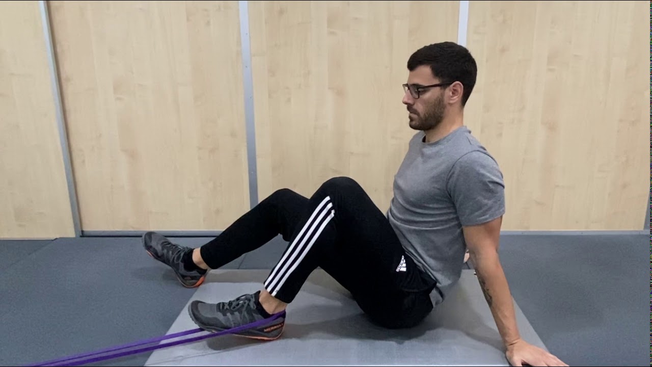 Flexión rodilla sentado suelo - YouTube