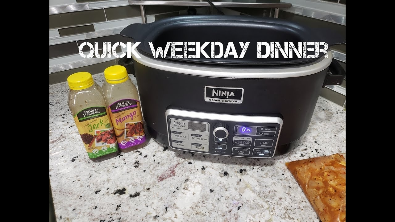 Quick n easy weekday dinner using the ninja cooking system - YouTube