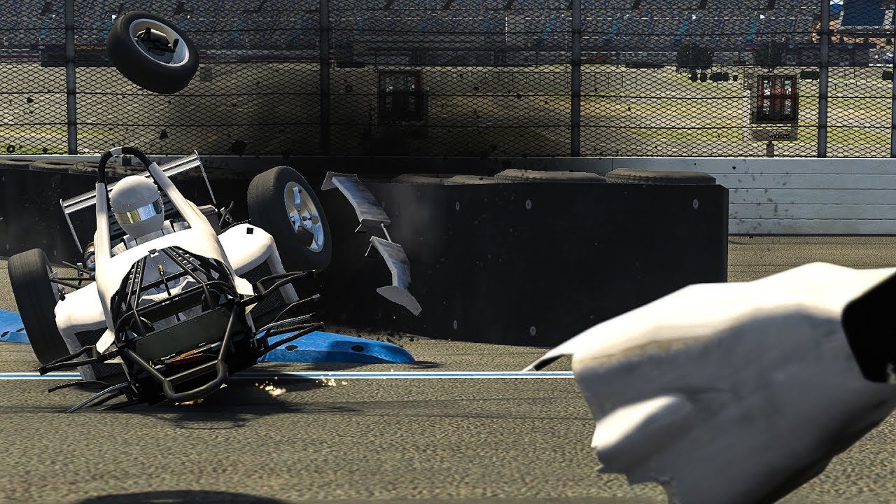 New iRacing Damage Model VS Charlotte Roval - YouTube